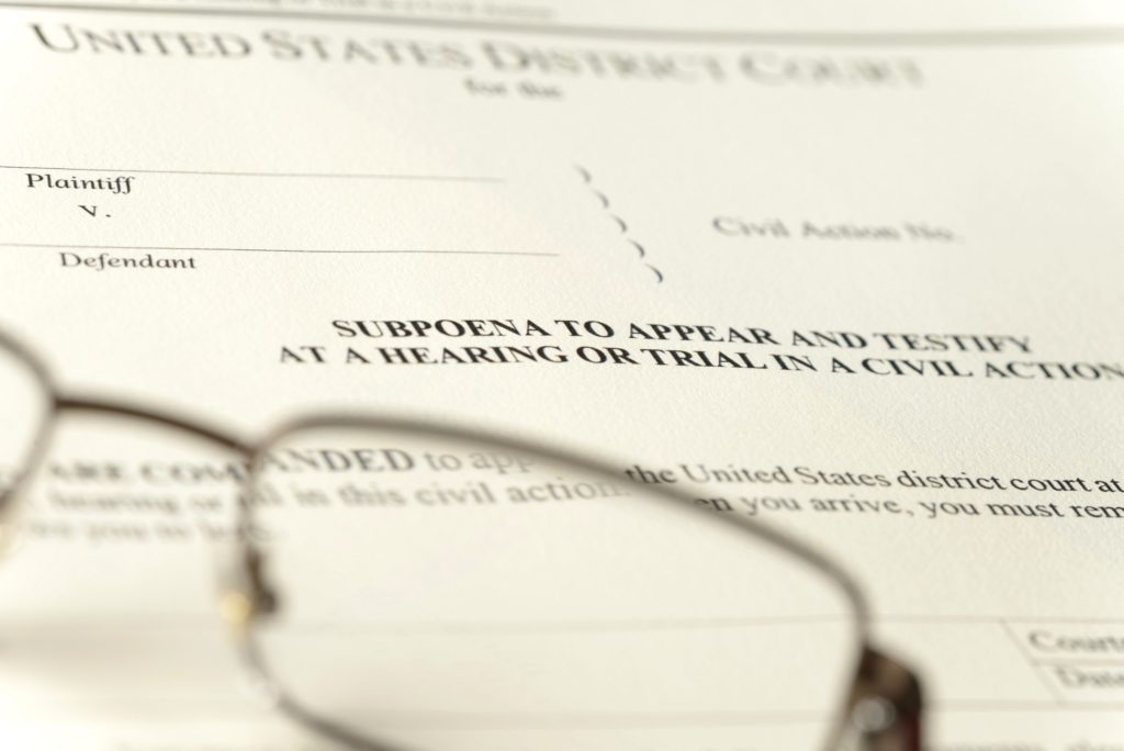 How to Handle a Subpoena From the SEC - Brinen & Associates